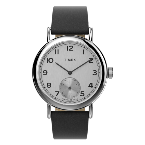 STANDARD SUB-SECOND 40MM - SILV/SILV/BLK LTHR